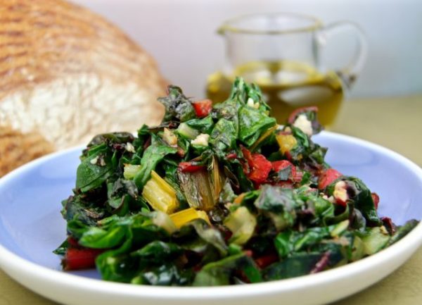Sauteed Swiss Chard with Garlic - Mediterranean Living