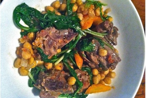 Lamb Stew With Spinach & Garbanzos - Mediterranean Living