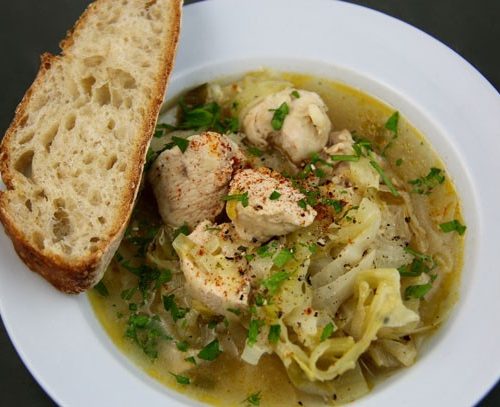 Chicken and leek soup store