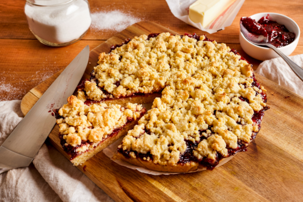 Breakfast Torta with Jam (Italy) - Mediterranean Living