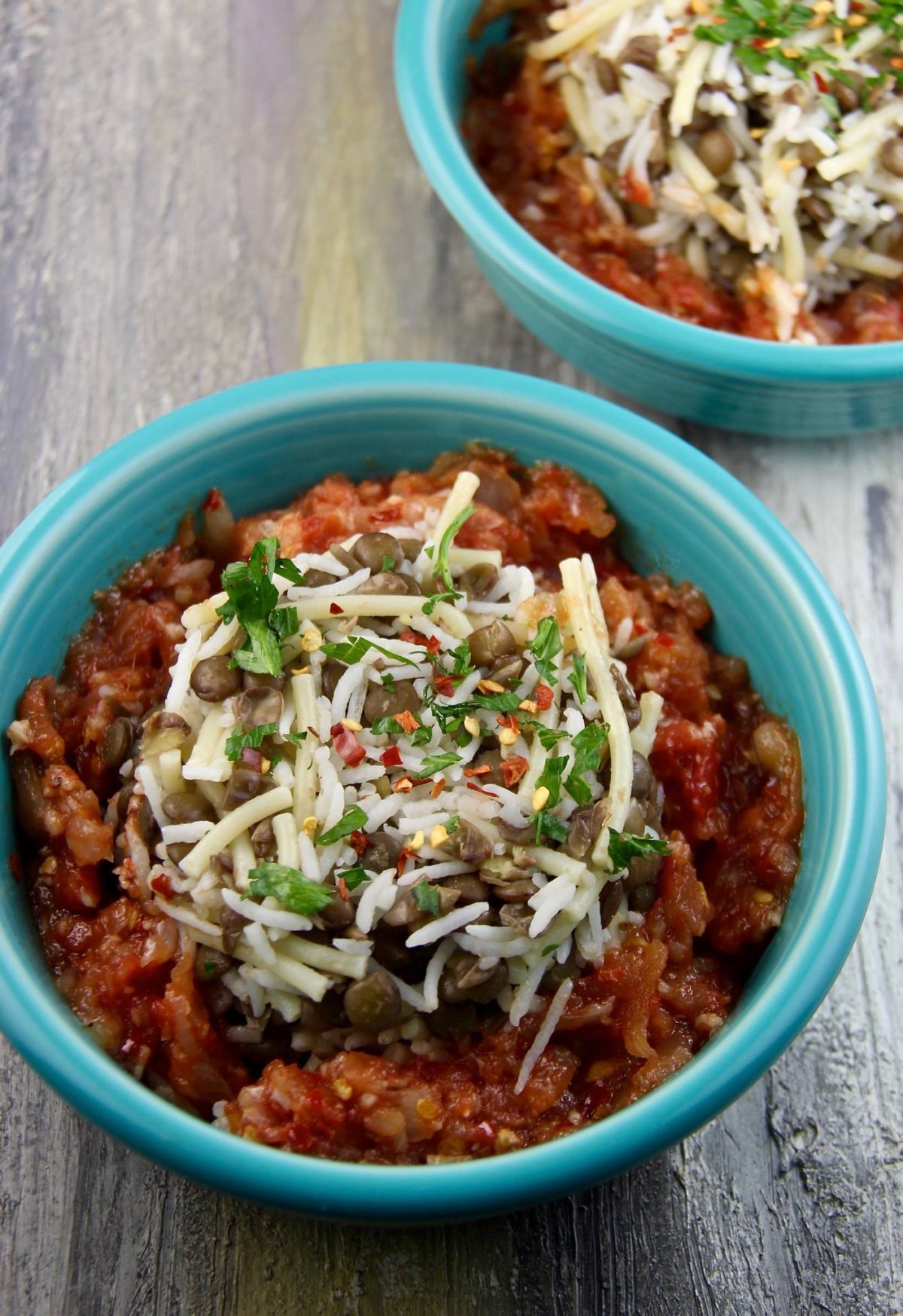 Egyptian Lentils with Rice and Pasta (Koshari) - Mediterranean Living