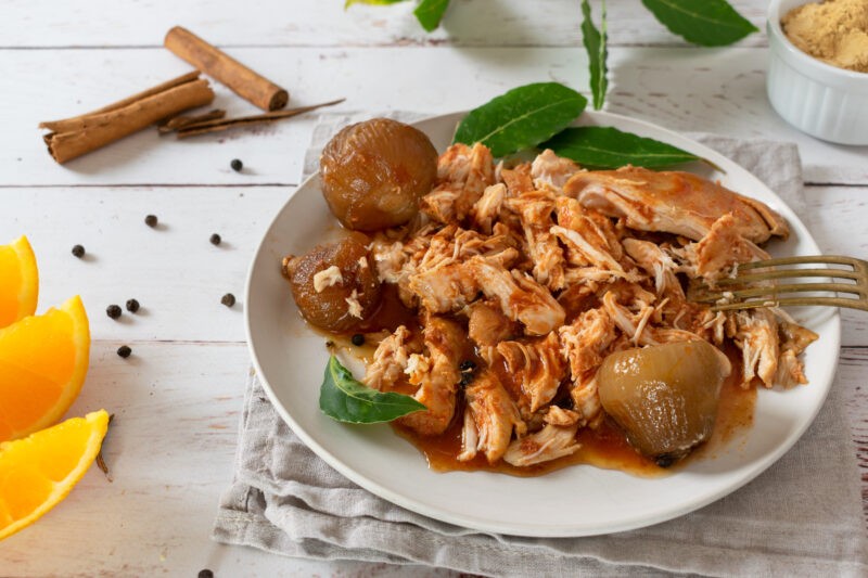 Slow Cooker Chicken Stifado (Greek Chicken Stew) - Mediterranean Living