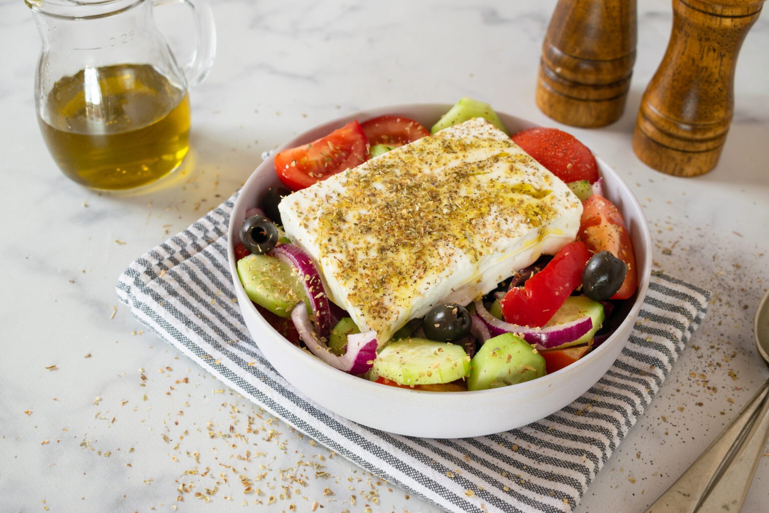 Authentic Greek Salad (Horiátiki Salata) - Mediterranean Living