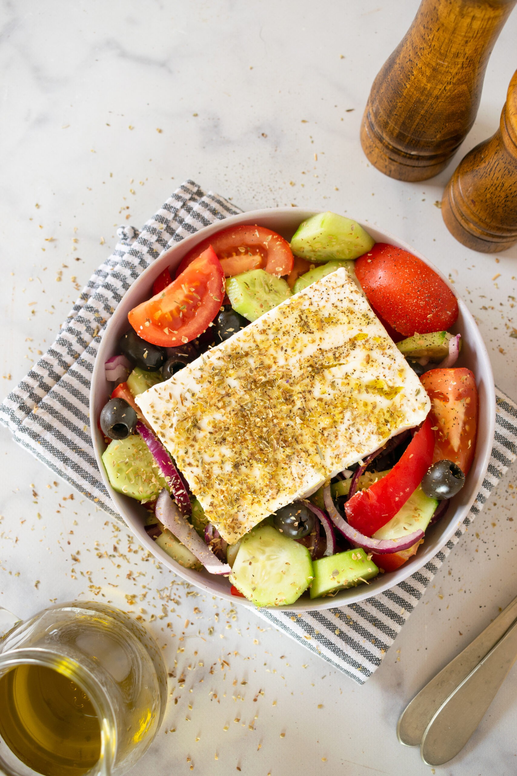 Authentic Greek Salad (Horiátiki Salata) - Mediterranean Living
