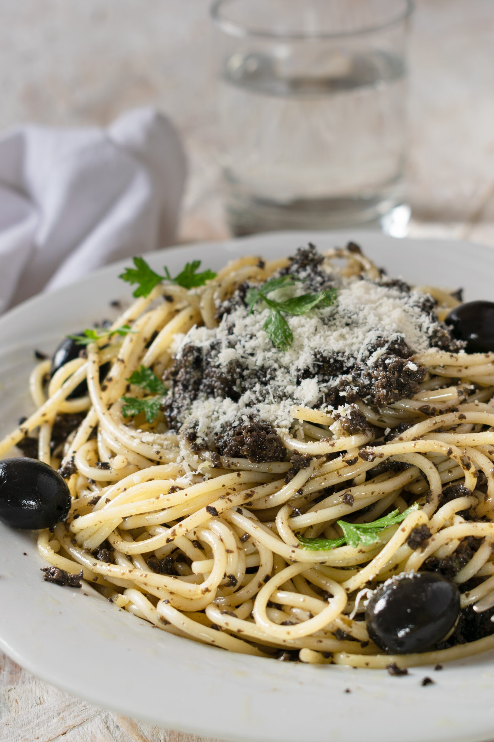Black Olive Tapenade With Pasta - Mediterranean Living