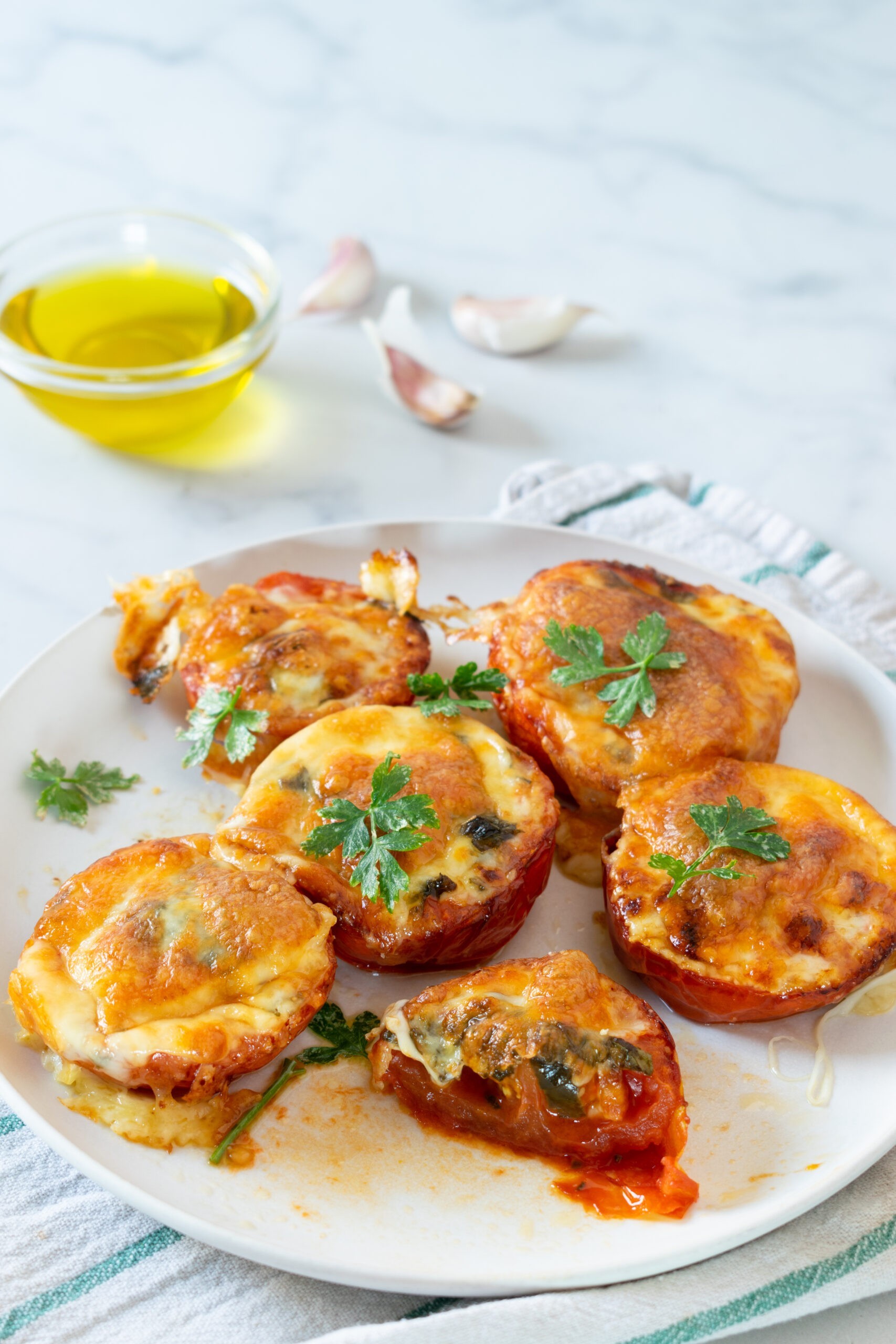 Baked Tomatoes With Cheese - Mediterranean Living